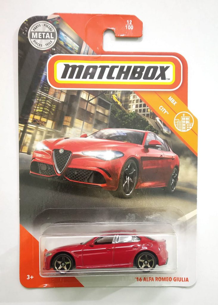 Matchbox '16 Alfa Romeo Giulia (Red) - MINIATURE TOY SHOP