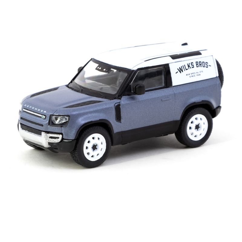 Tarmac Works 1/64 Land Rover Defender 90 Matt Blue Grey - MINIATURE TOY ...