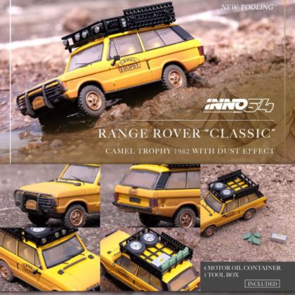INNO64 Models Range Rover Classic Camel Trophy 1982 with Dust Effect ...