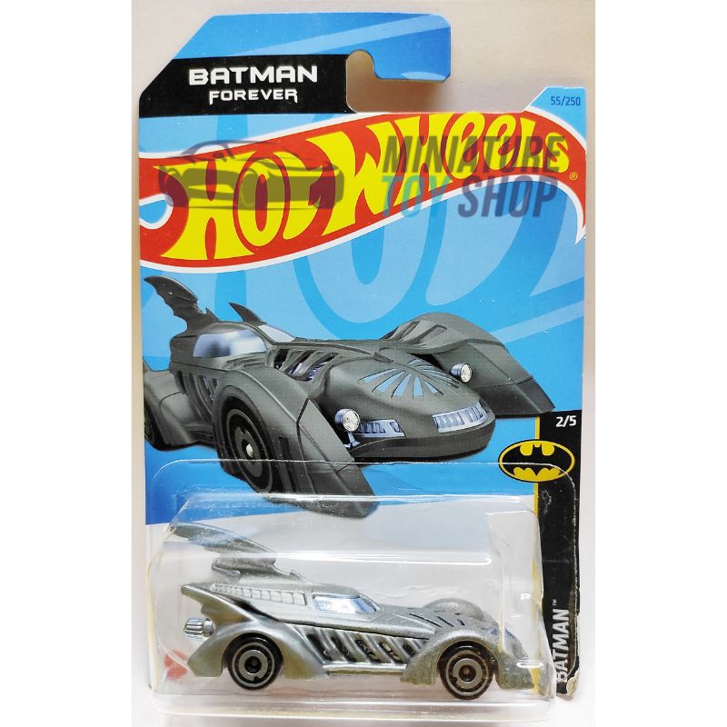 Batman Forever Batmobile Grey Hot Wheels 2023 Mainline - MINIATURE TOY SHOP